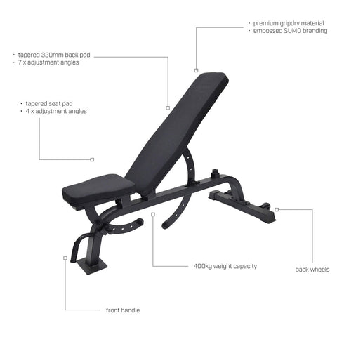 Commercial Adjustable Bench – Sumo Strength