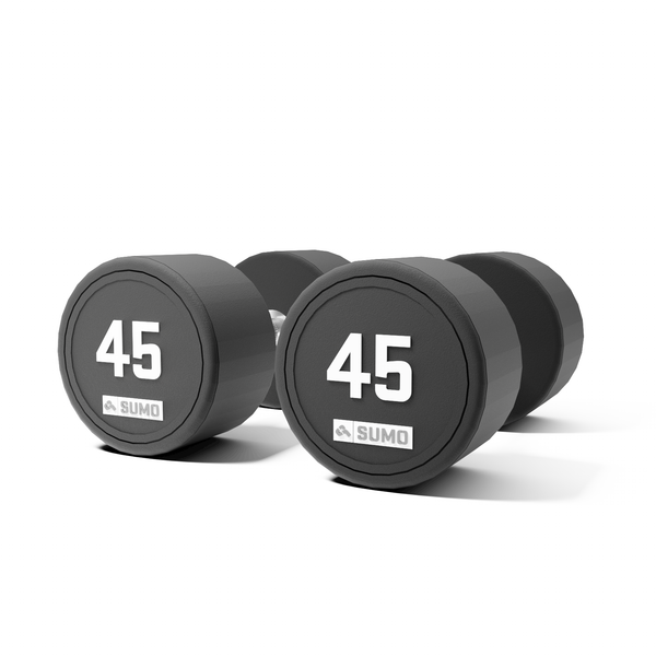 Commercial PU Dumbbells | Singles | 12.5 - 50kg - Sumo Strength